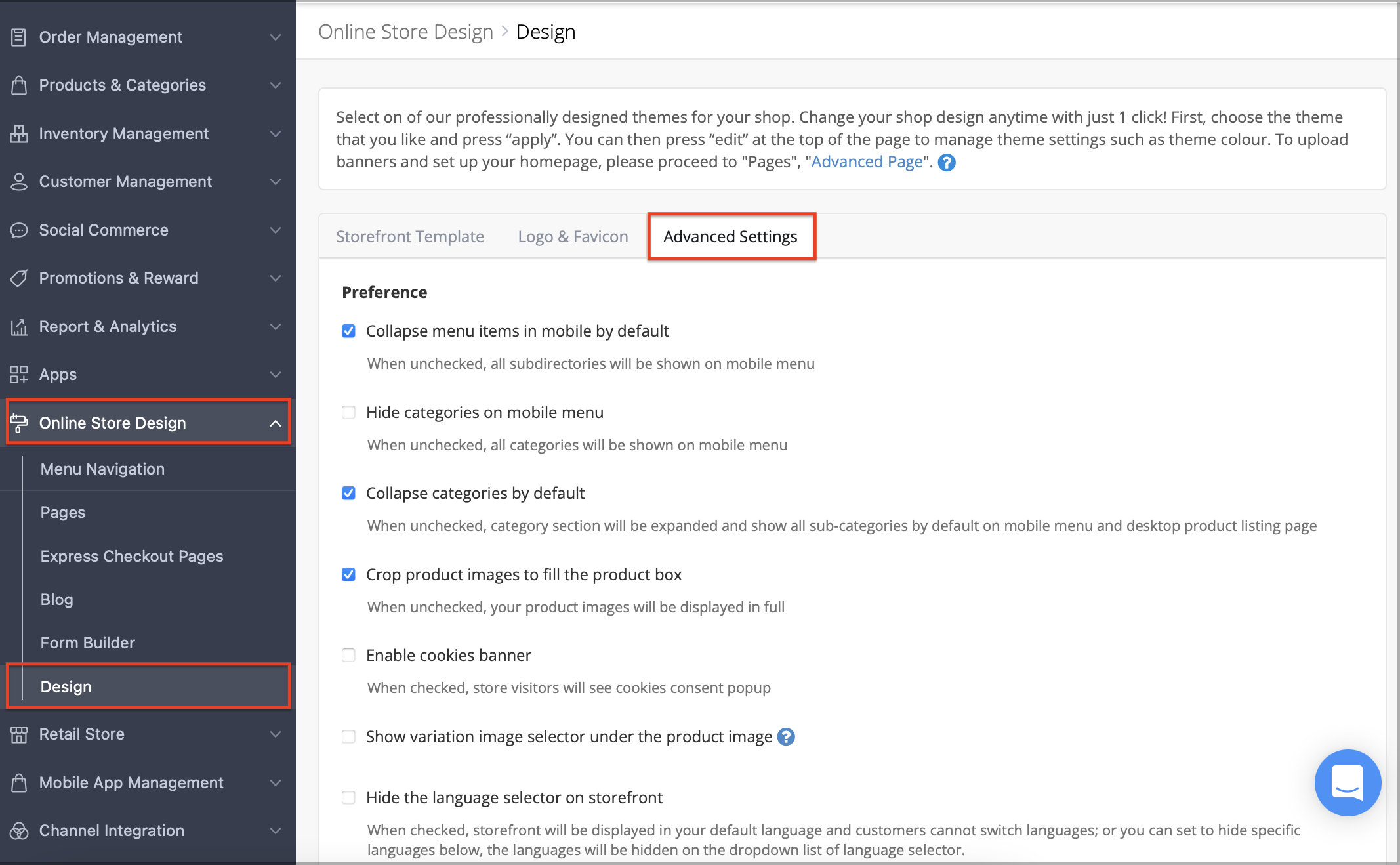 Mobile Menu Items and Categories Display | Advanced Design Settings – SHOPLINE Help Center