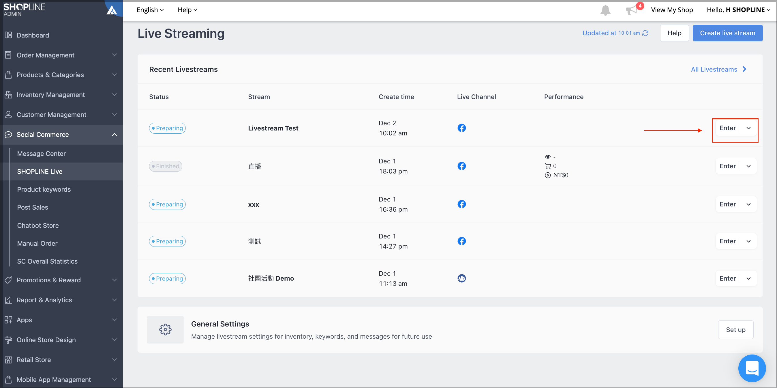 Facebook Live | Smart Comment Recognition – SHOPLINE Help Center