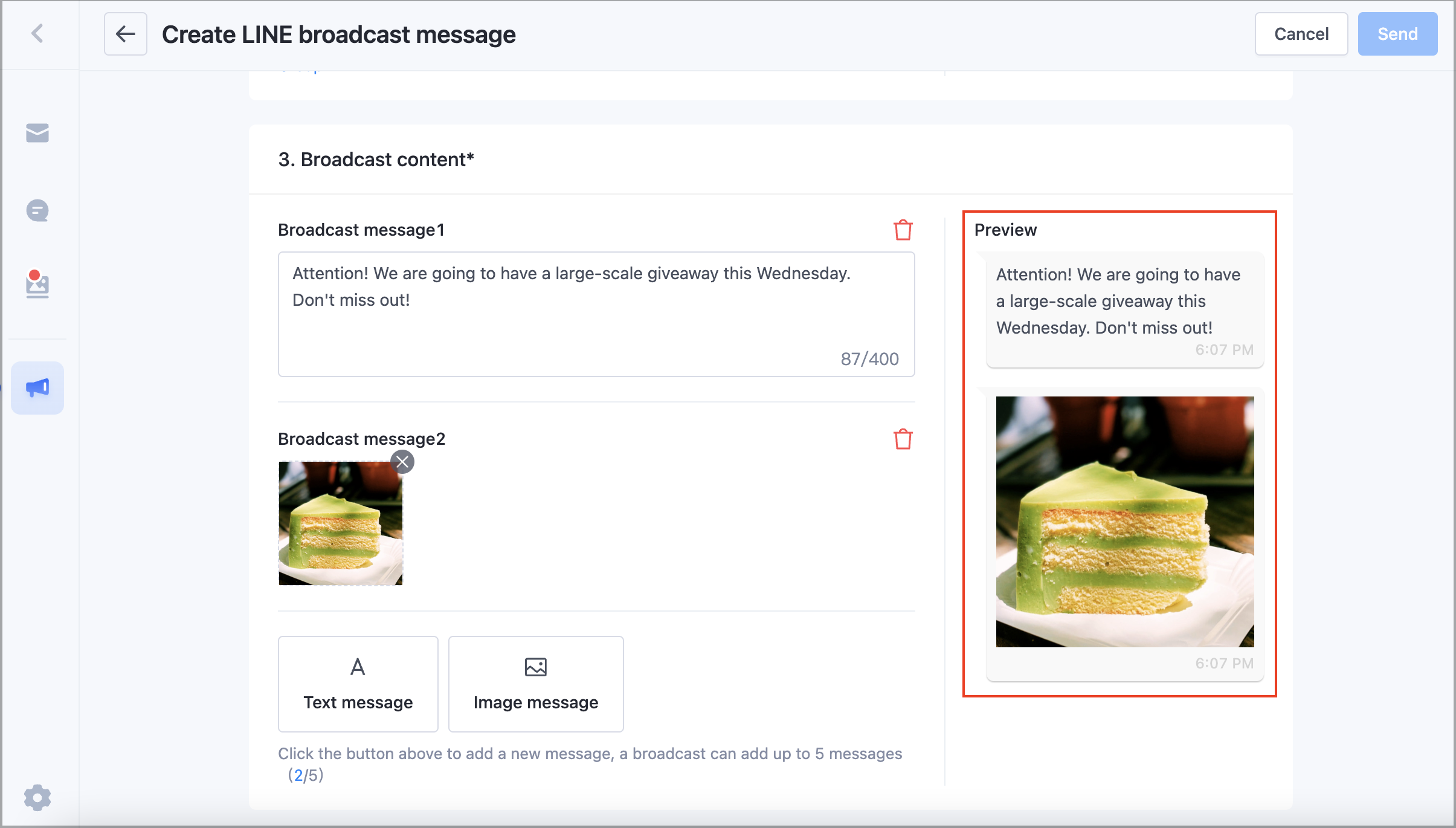 LINE Broadcast | Message Center – SHOPLINE Help Center