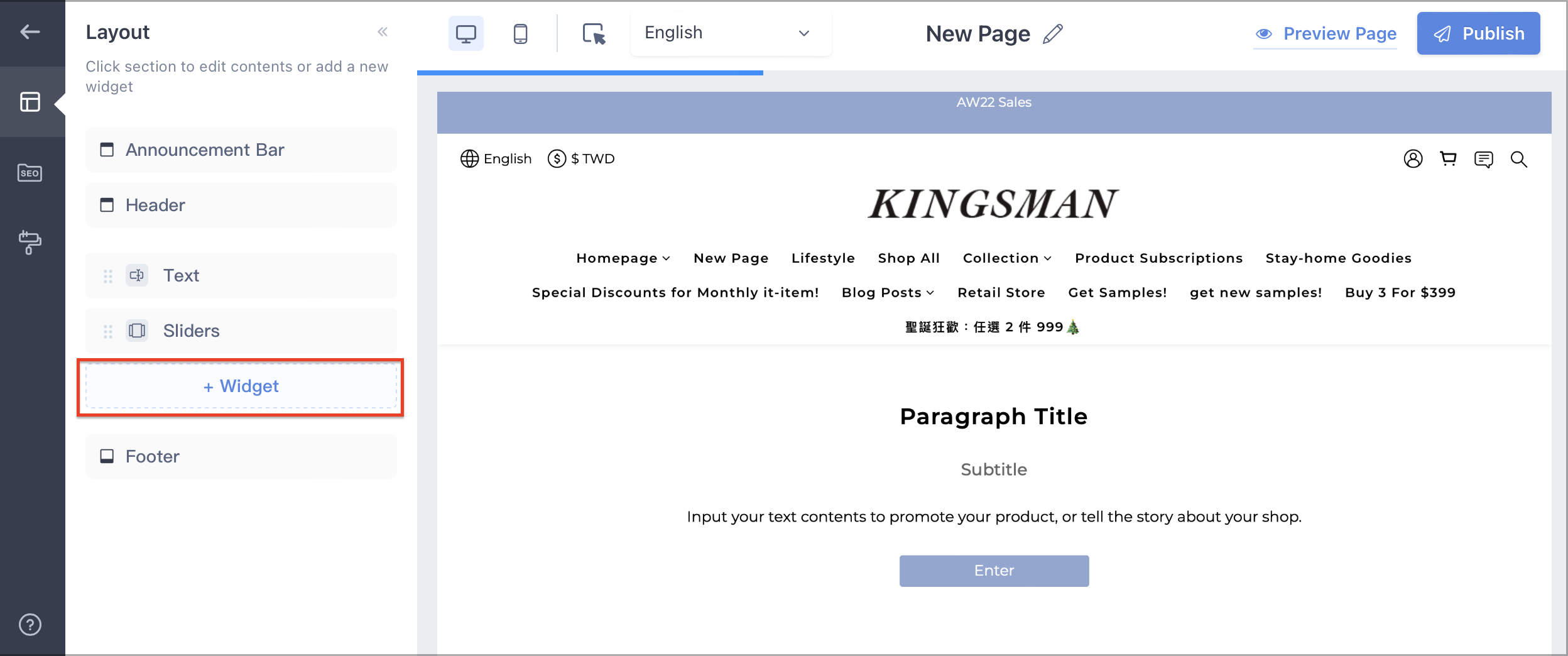 Collapse Paragraph | SHOP Builder – SHOPLINE Help Center