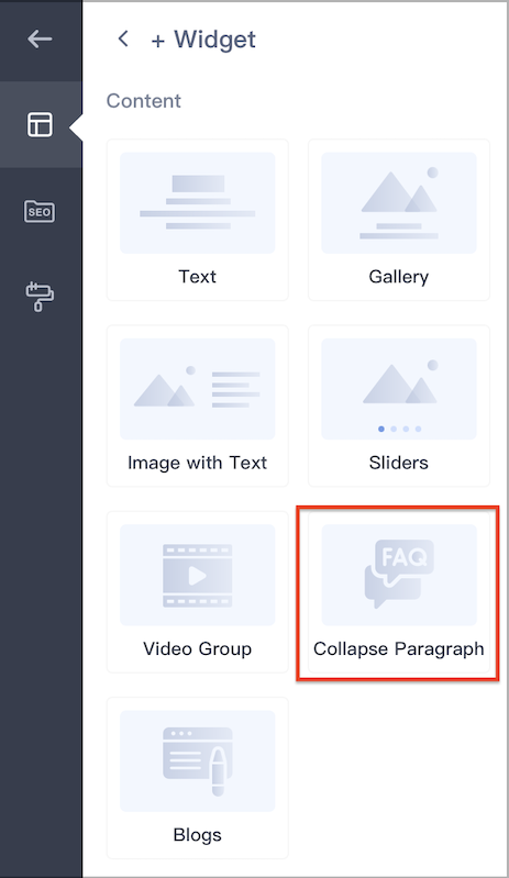 Collapse Paragraph | SHOP Builder – SHOPLINE Help Center