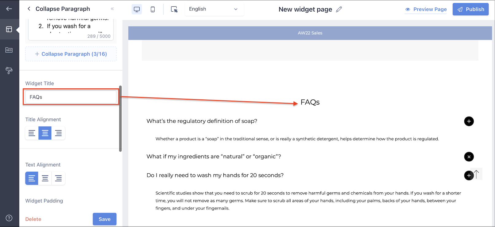 Collapse Paragraph | SHOP Builder – SHOPLINE Help Center