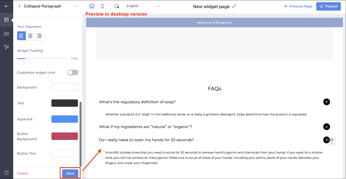 Collapse Paragraph | SHOP Builder – SHOPLINE Help Center