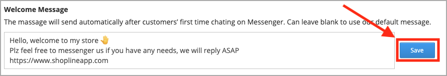 Facebook Messenger Persistent Menu and Welcome Message – SHOPLINE Help Center