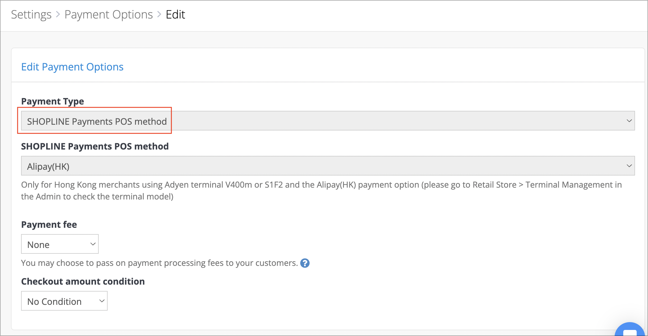Payment Options Application and Settings (HK) – SHOPLINE Help Center