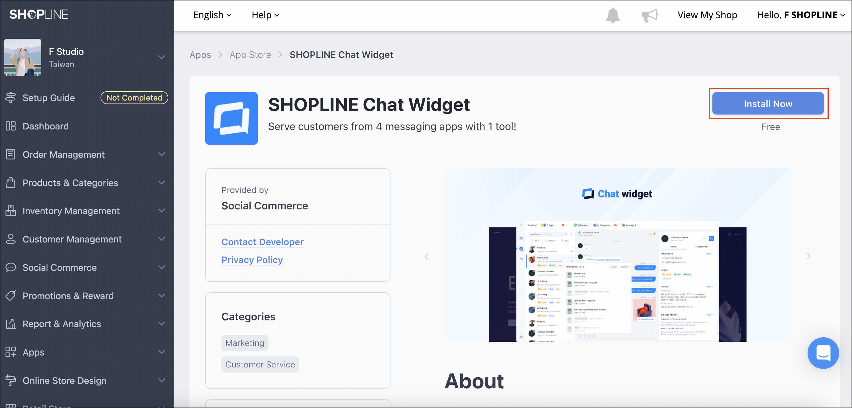 Chat Widget | Message Center – SHOPLINE Help Center
