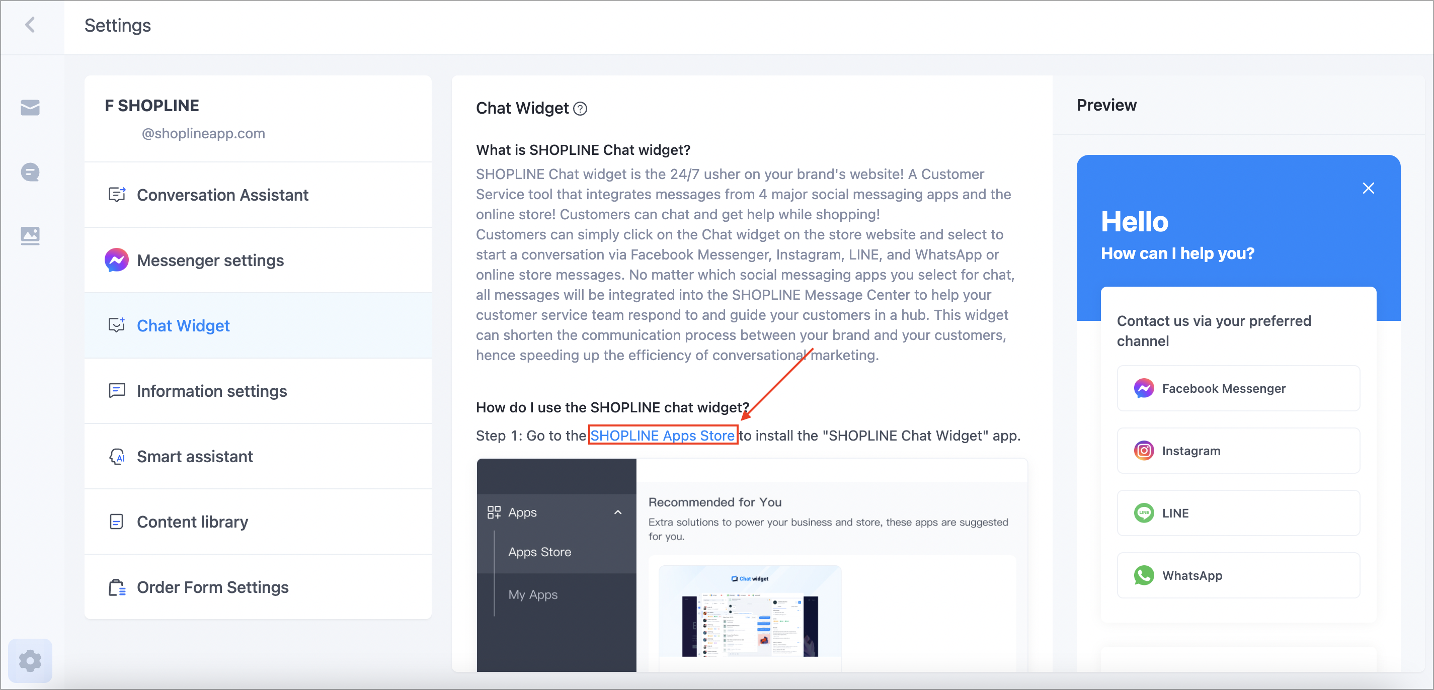Chat Widget | Message Center – SHOPLINE Help Center