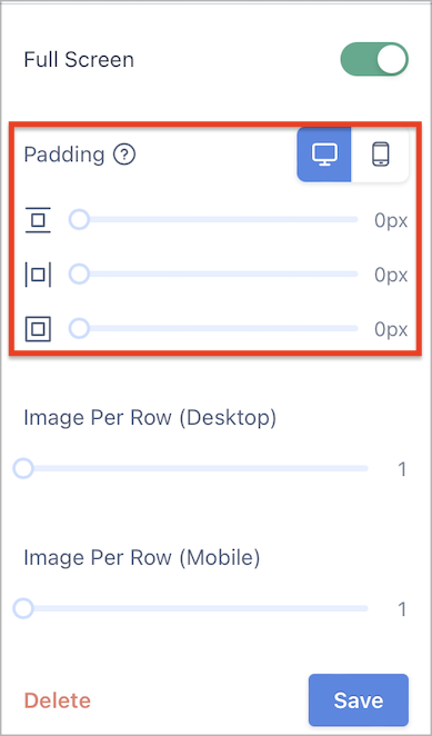 Padding Settings | SHOP Builder – SHOPLINE Help Center