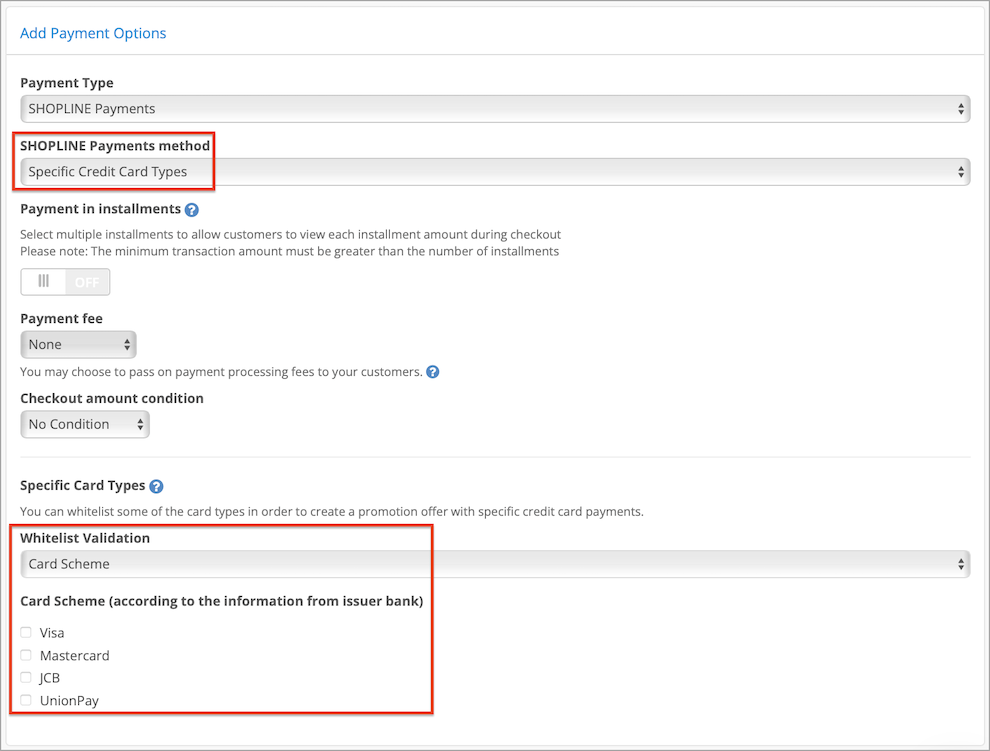 Add Payment Method | SHOPLINE Payments (HK) – SHOPLINE Help Center