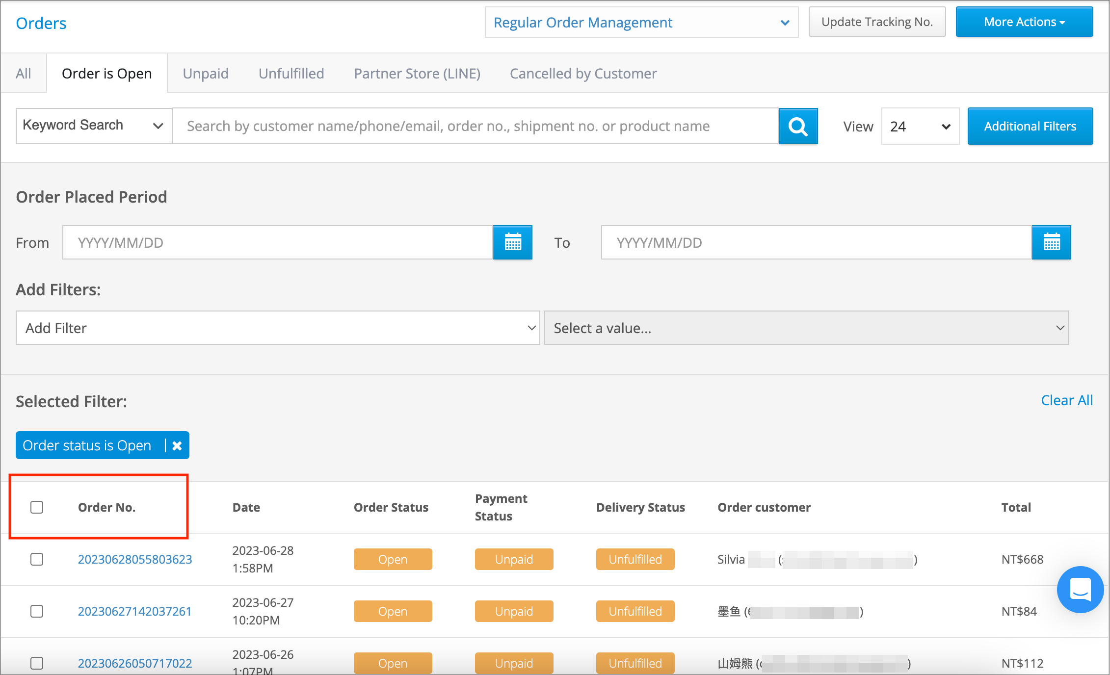 Order Management Overview | Order Management – SHOPLINE Help Center