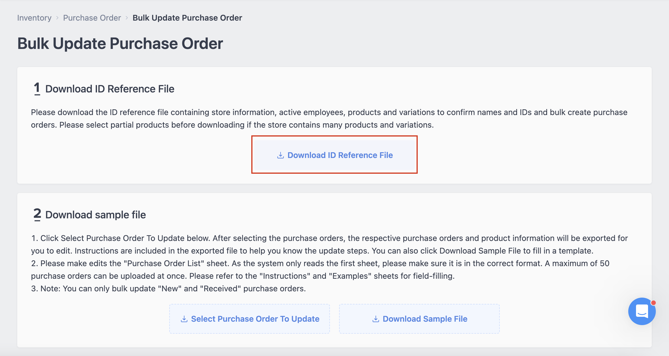 Bulk Create/ Update Purchase Order｜POS Admin – SHOPLINE Help Center