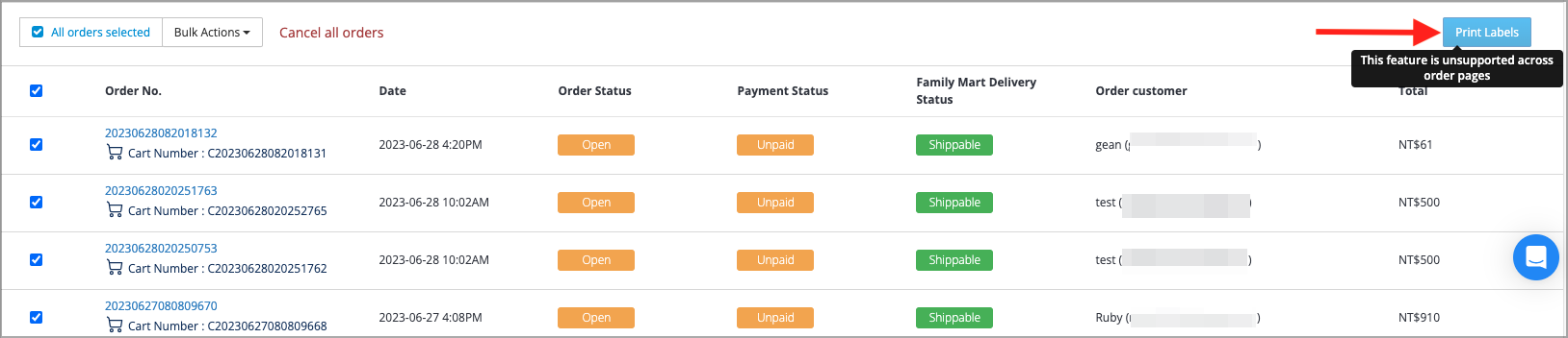 Order Management Overview | Order Management – SHOPLINE Help Center