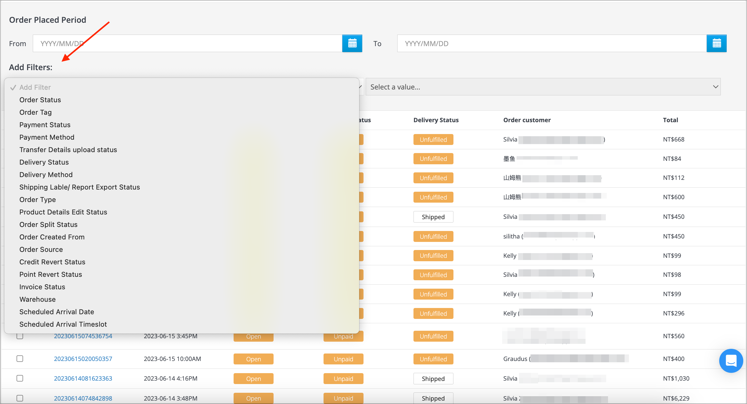 Order Management Overview | Order Management – SHOPLINE Help Center