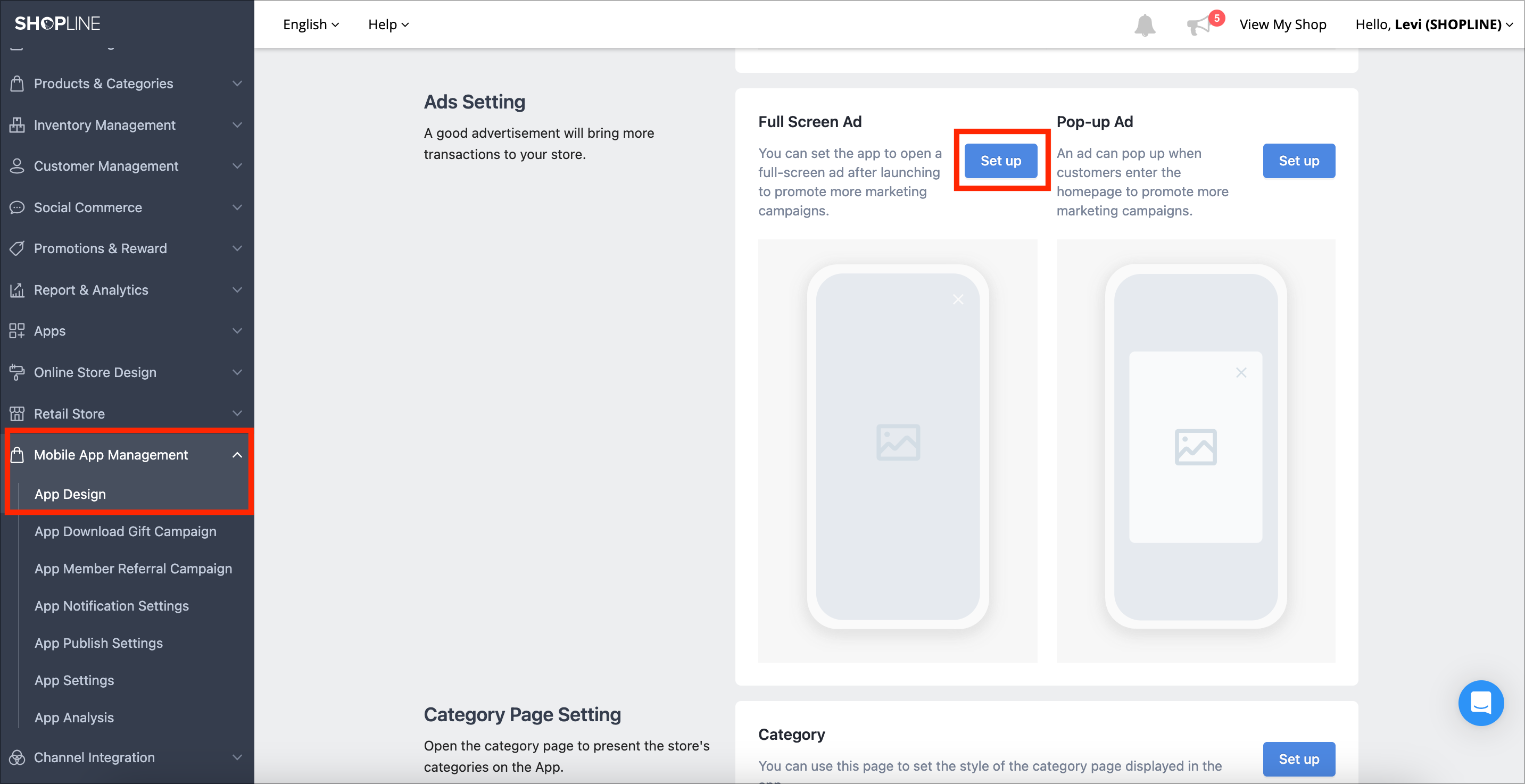 Full Screen Ads | Shopper App – SHOPLINE Help Center
