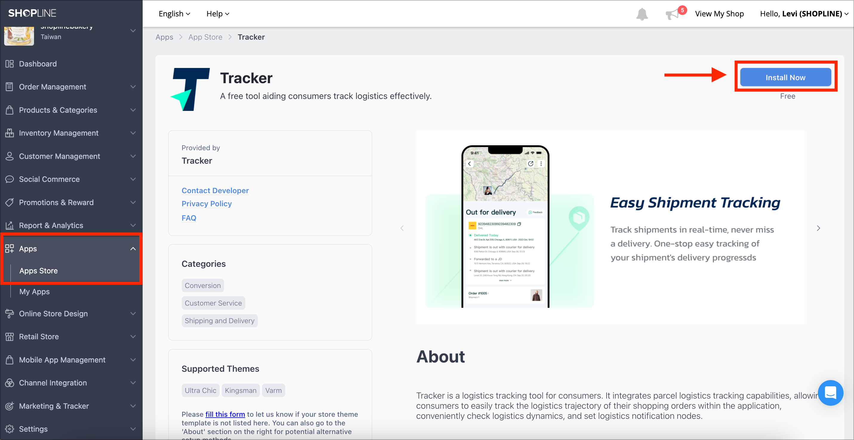 Tracker App – SHOPLINE Help Center