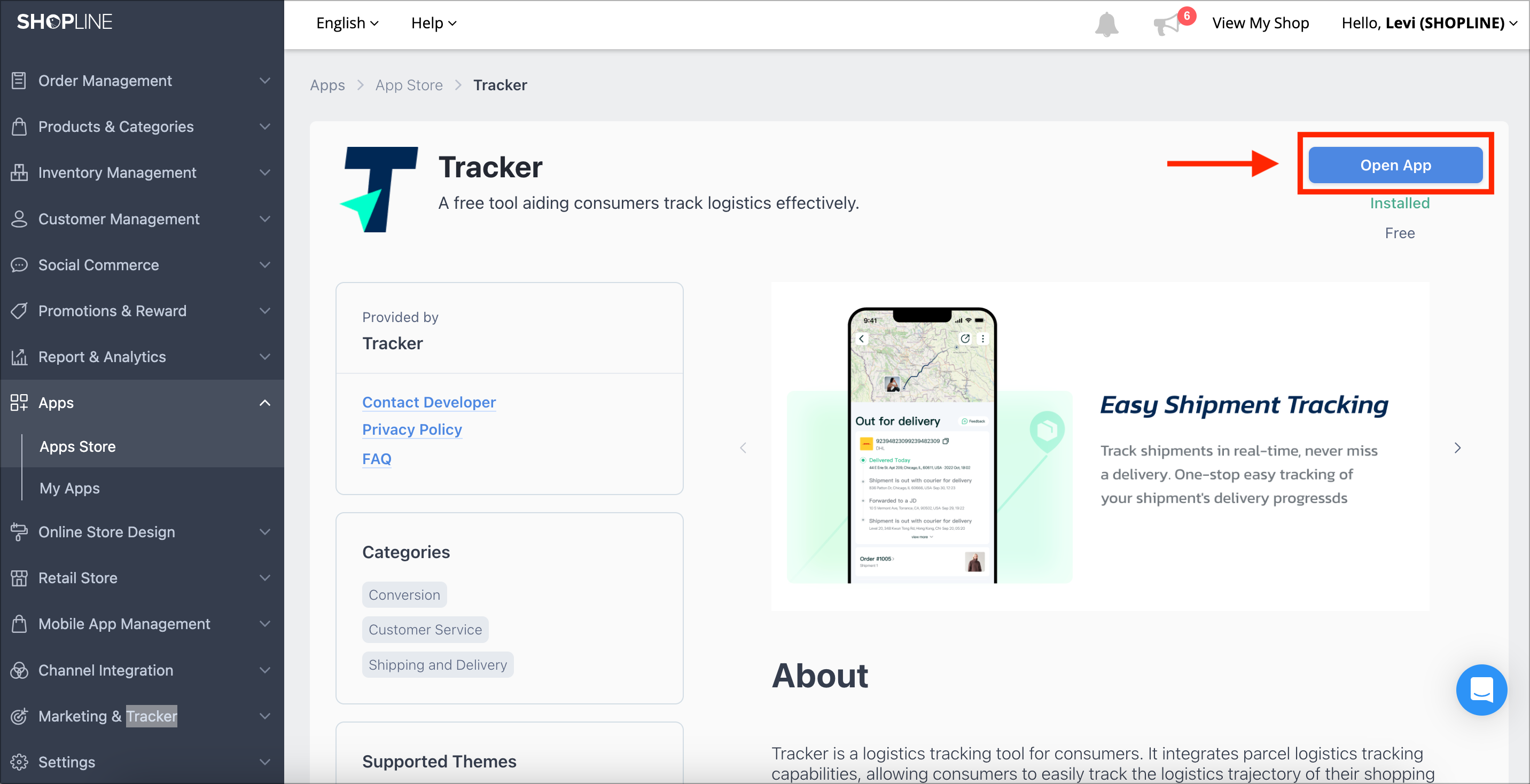 Tracker App – SHOPLINE Help Center