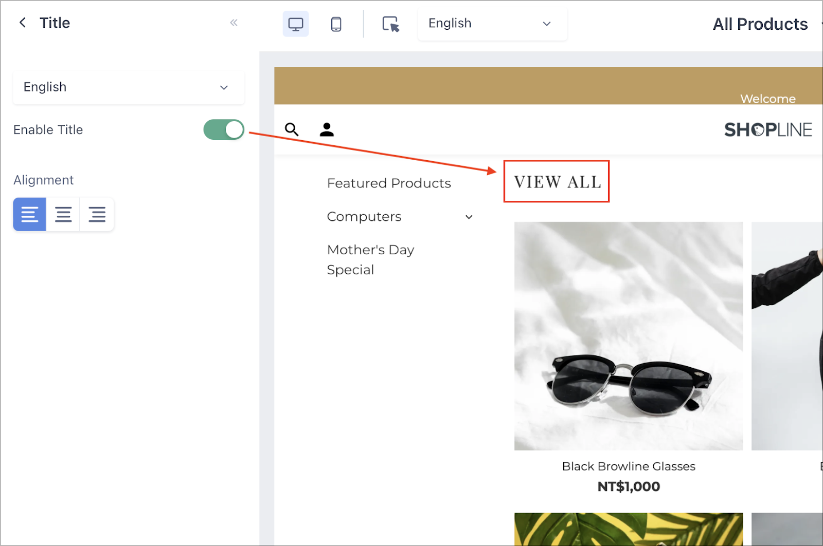 Standard Page: Product Listing Page Layout – SHOPLINE Help Center
