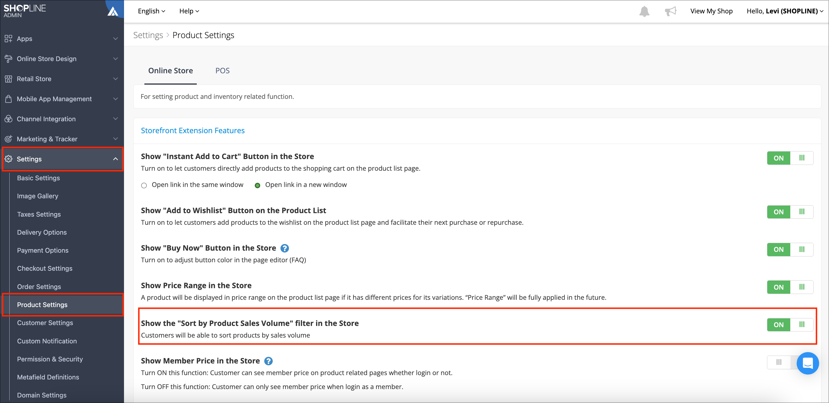 Product Sorting on the Storefront – SHOPLINE Help Center