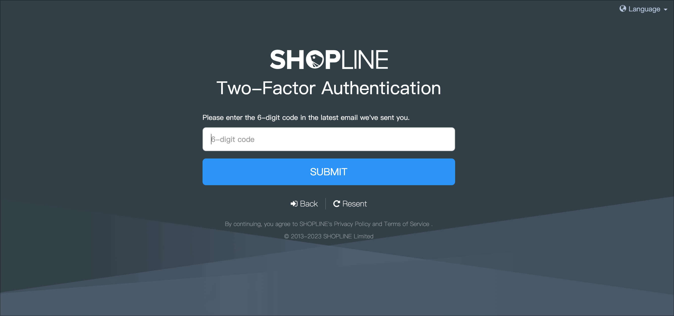Two-Factor Authentication for Exporting Reports – SHOPLINE Help Center