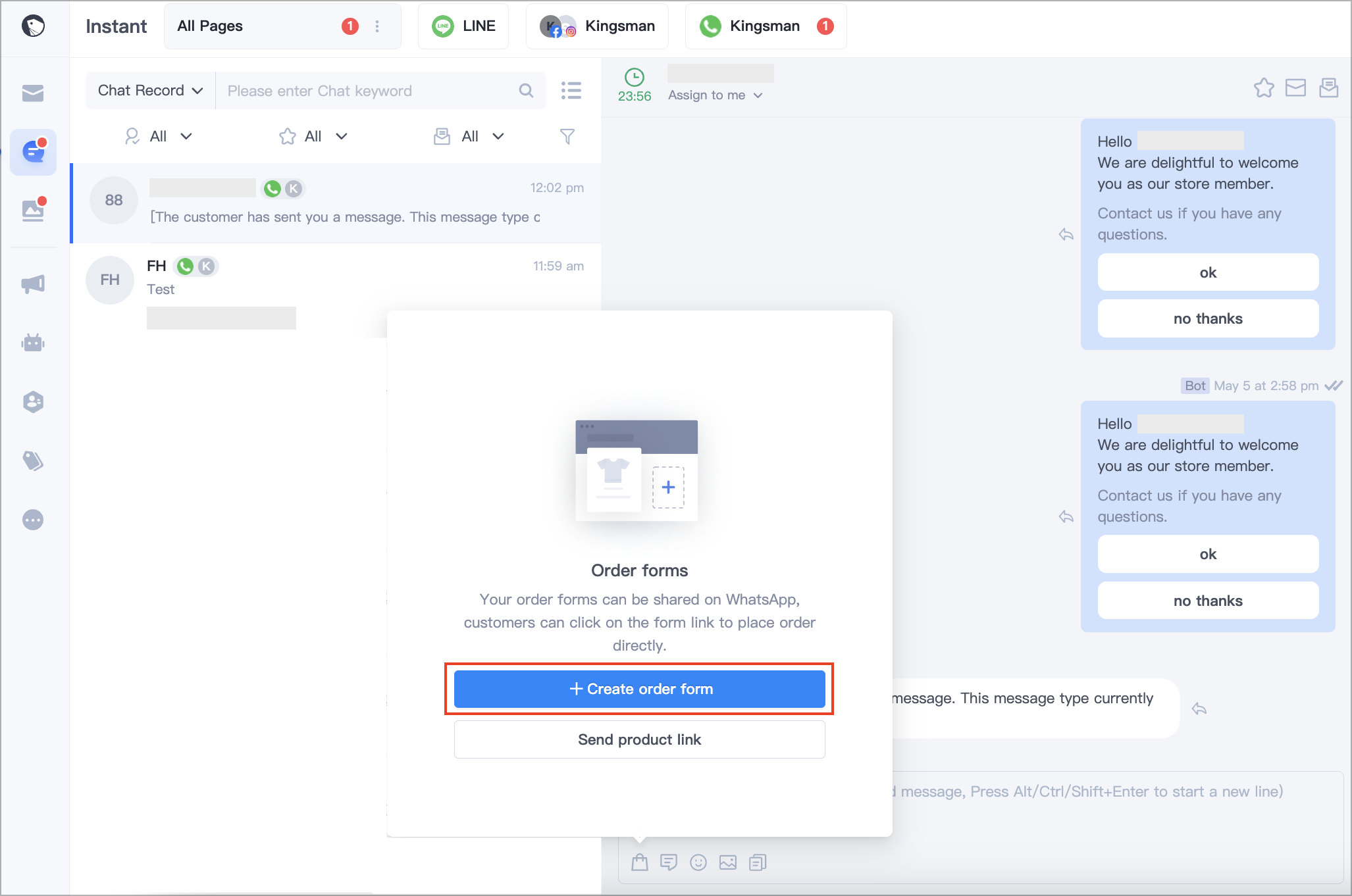 WhatsApp Order Form – SHOPLINE Help Center
