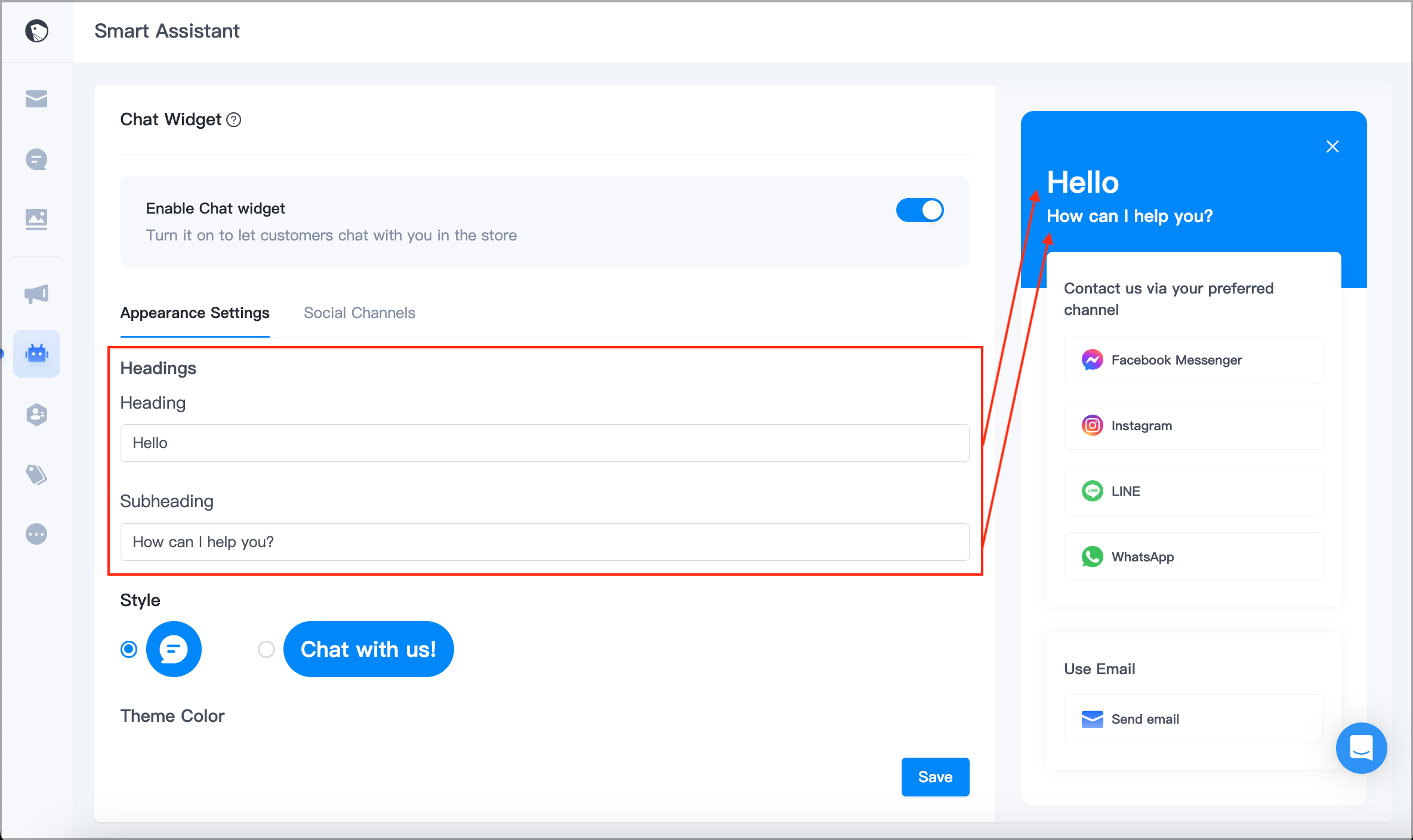 Chat Widget | Message Center – SHOPLINE Help Center