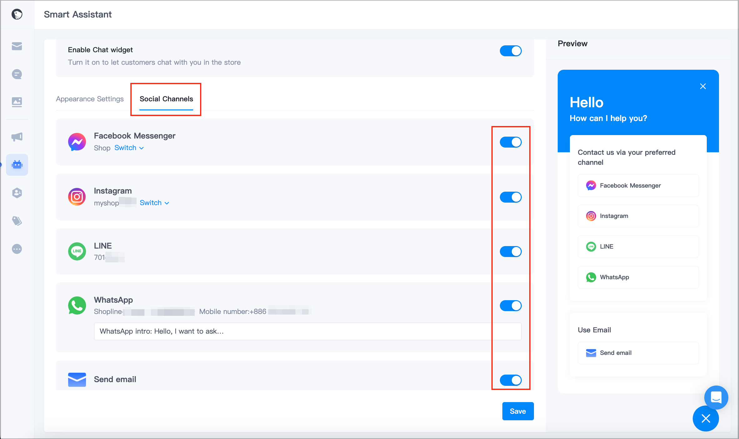 Chat Widget | Message Center – SHOPLINE Help Center