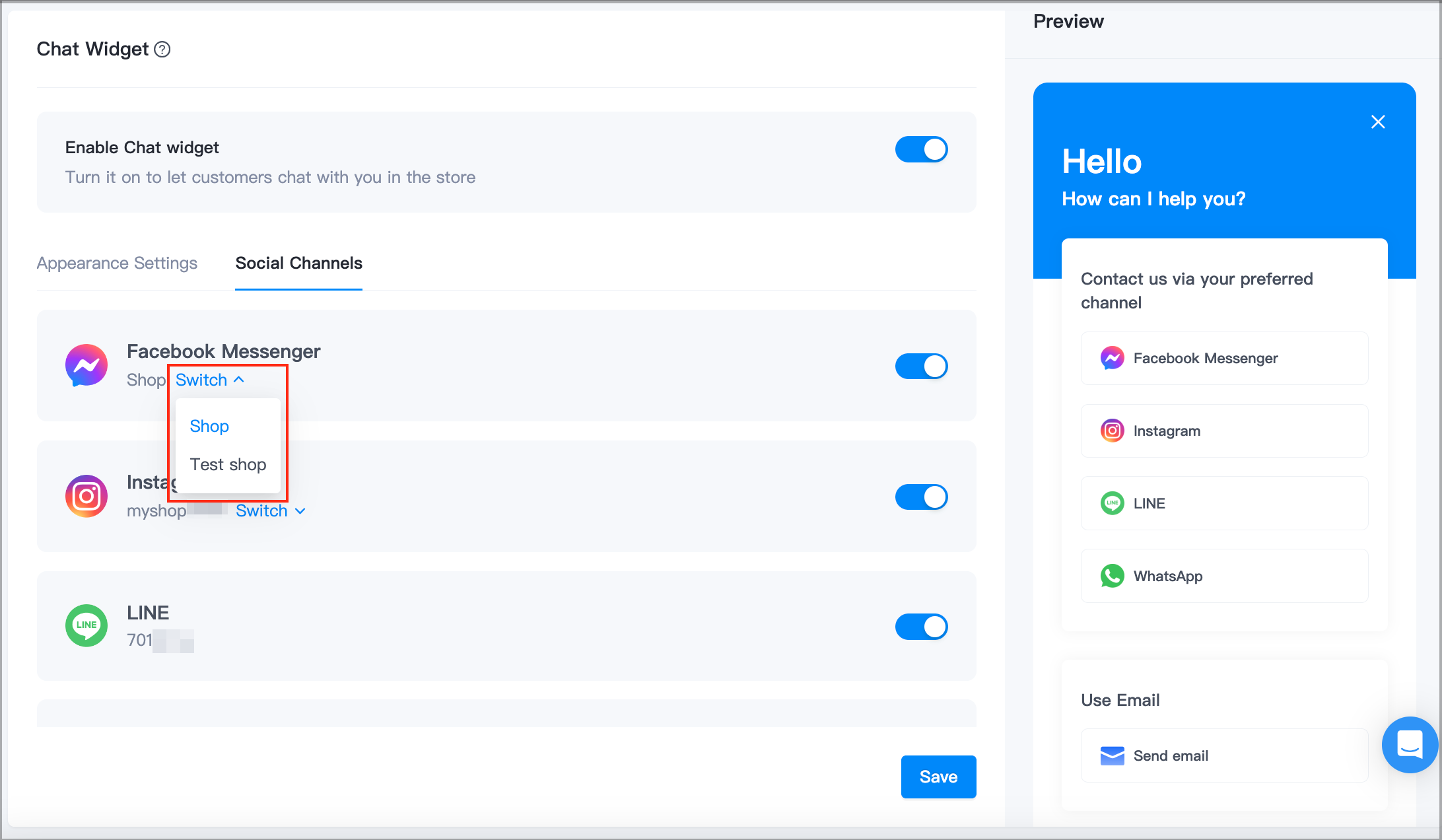 Chat Widget | Message Center – SHOPLINE Help Center