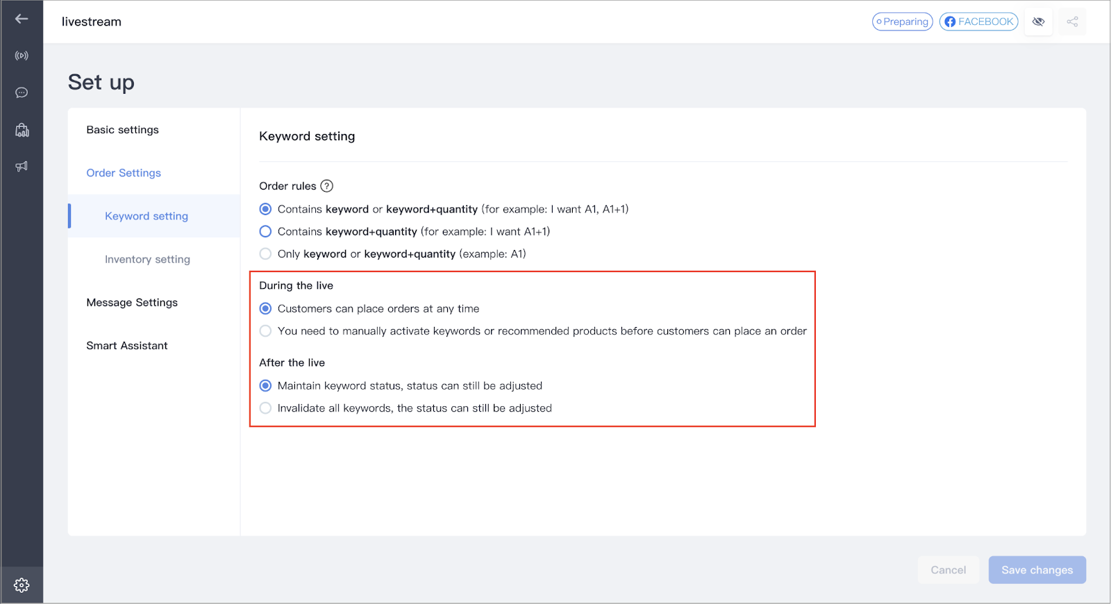 Facebook Live | New Livestream Settings and Custom Message Interface ...