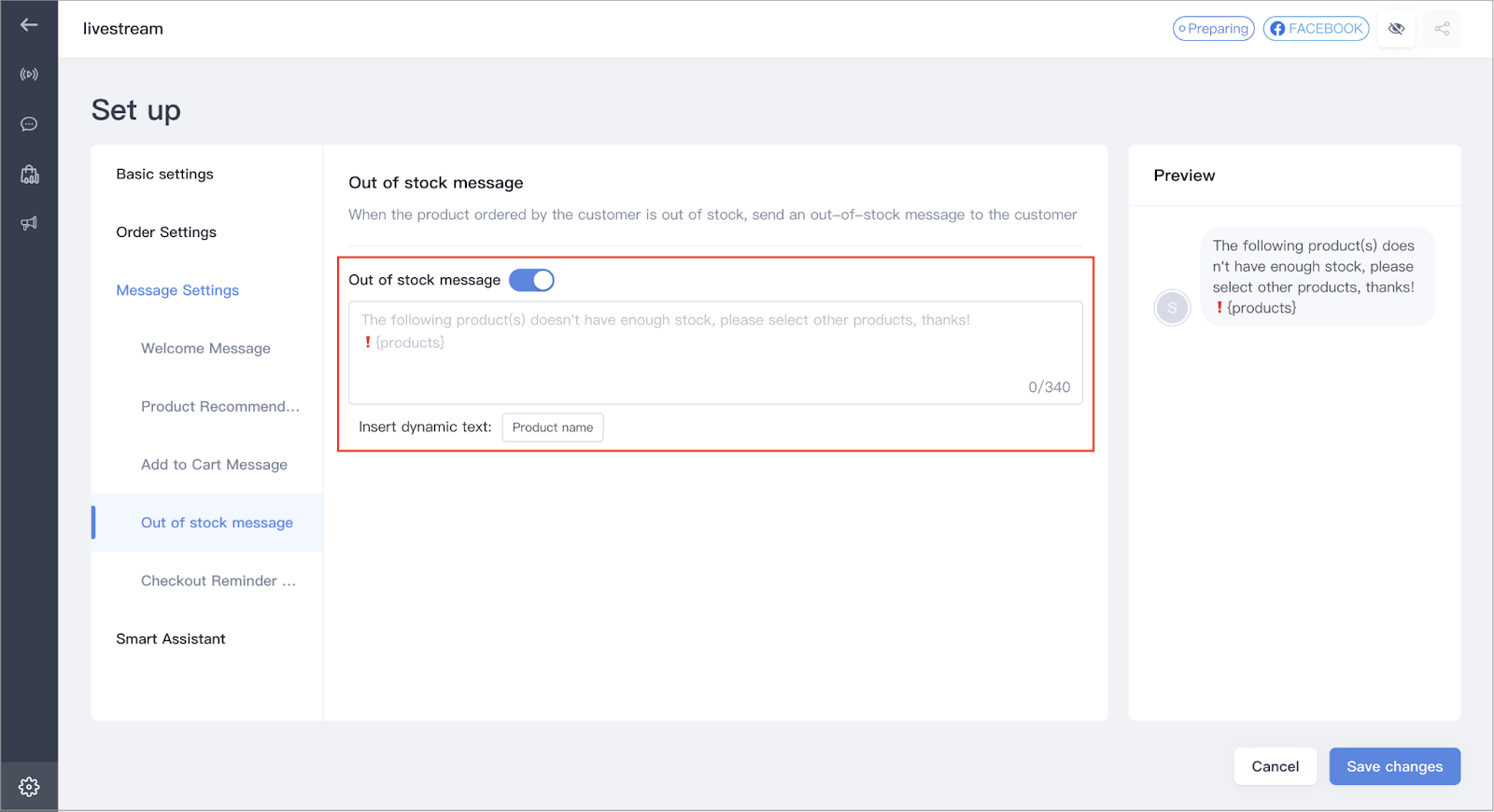 Facebook Live | New Livestream Settings and Custom Message Interface ...