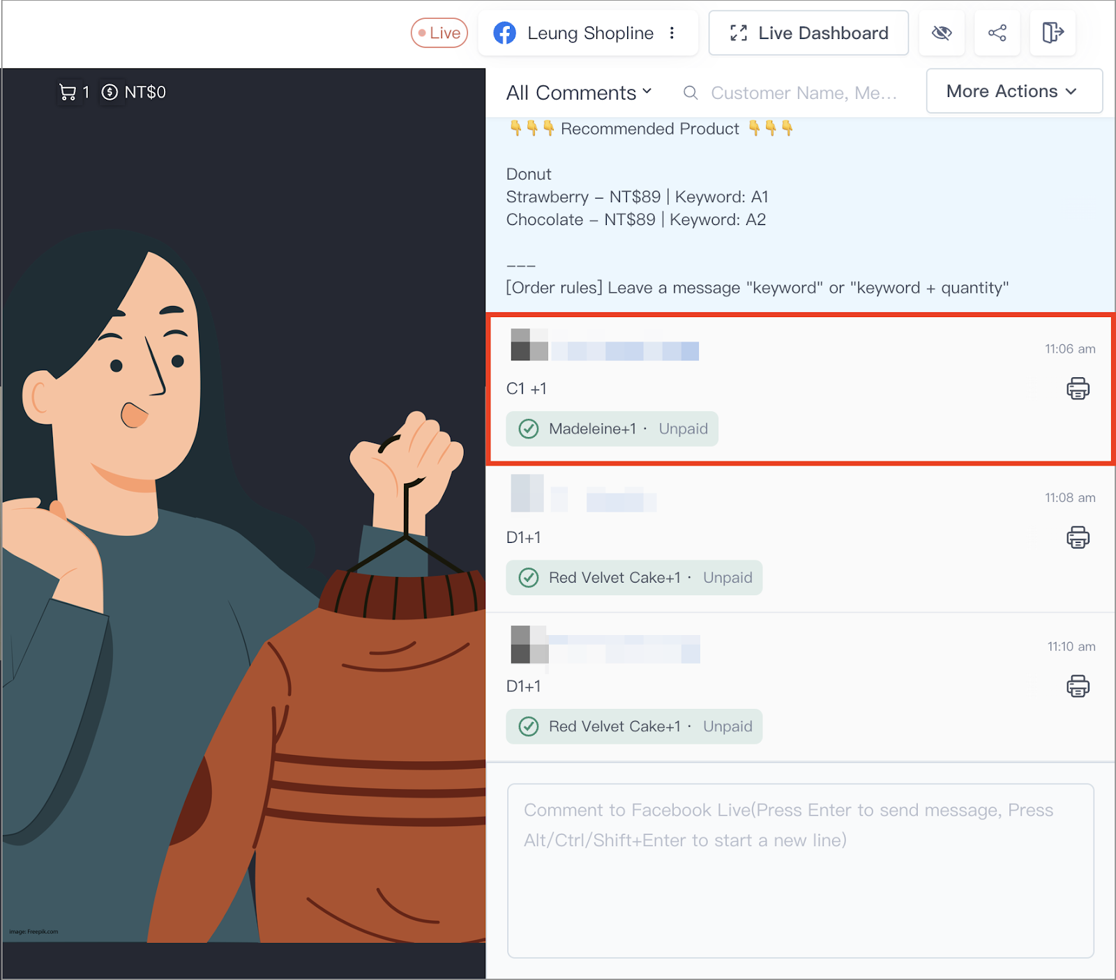 Facebook Live | Comments Management – SHOPLINE Help Center