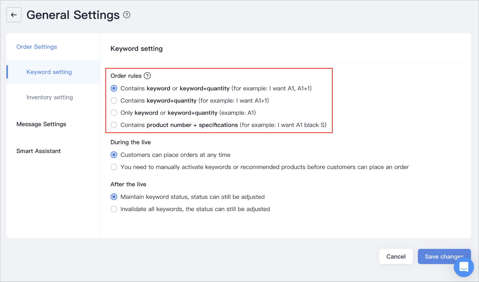 Facebook Live | Livestream General Settings – SHOPLINE Help Center