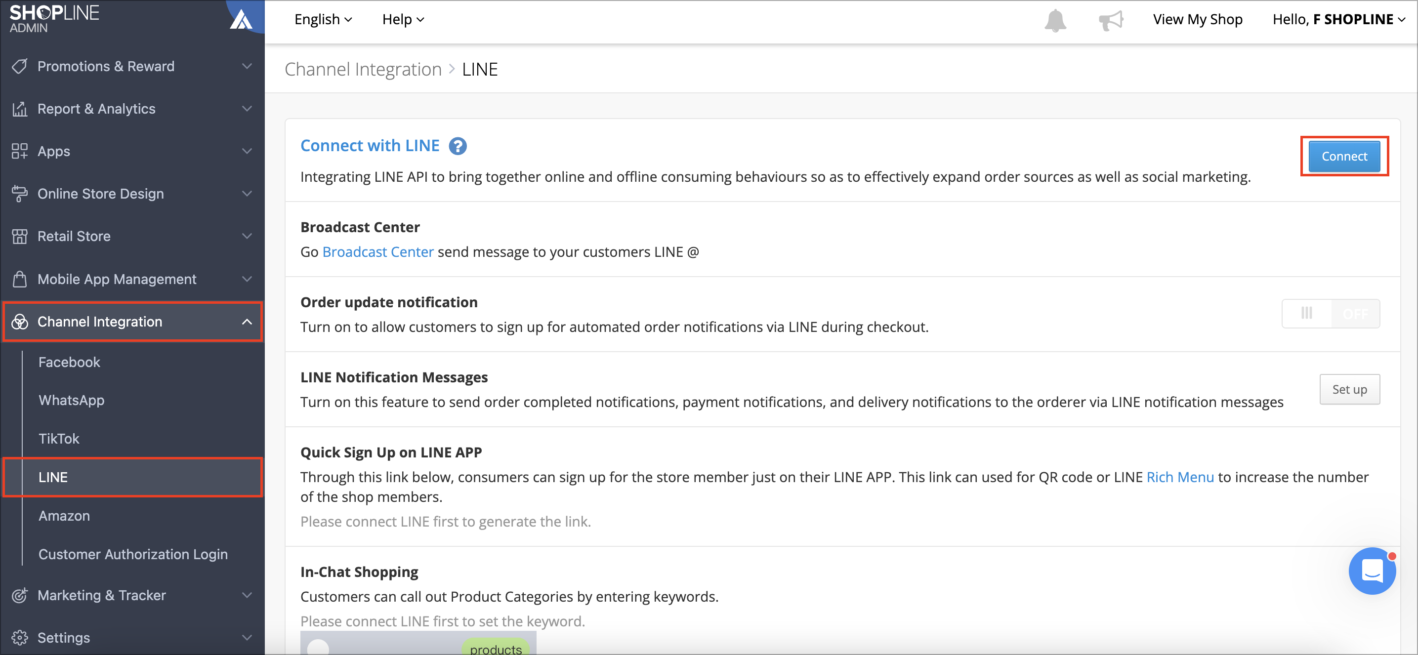 LINE@ 1:1 Chat in Message Center – SHOPLINE Help Center