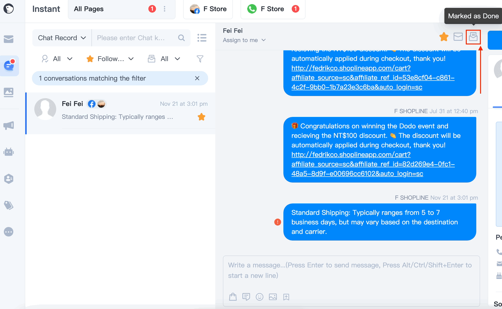 Customer Message Settings | Message Center – SHOPLINE Help Center