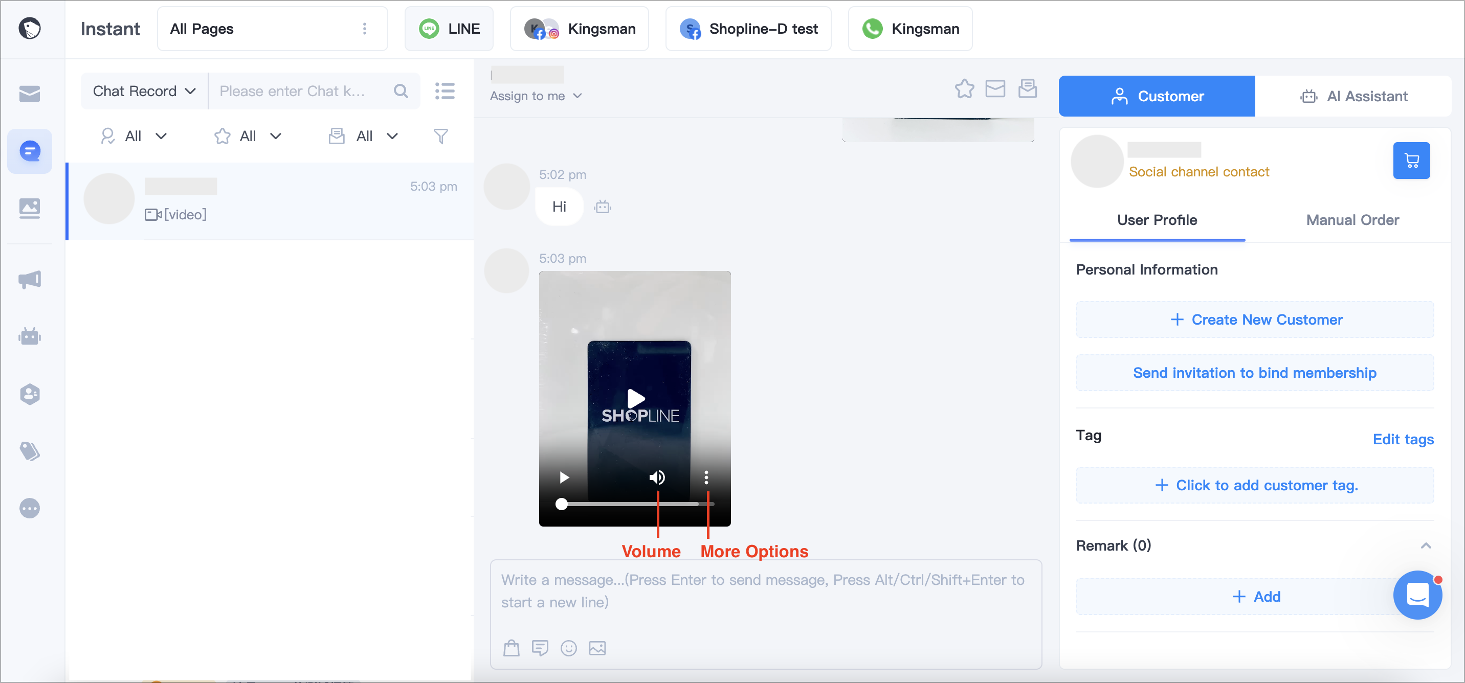 Supports Sending & Viewing Video Files | Message Center – SHOPLINE Help Center