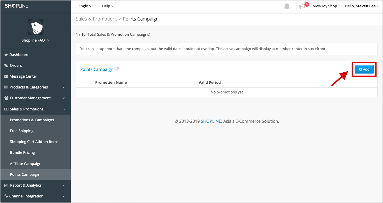 Gifts Redemption with Member Points Campaign – SHOPLINE Help Center
