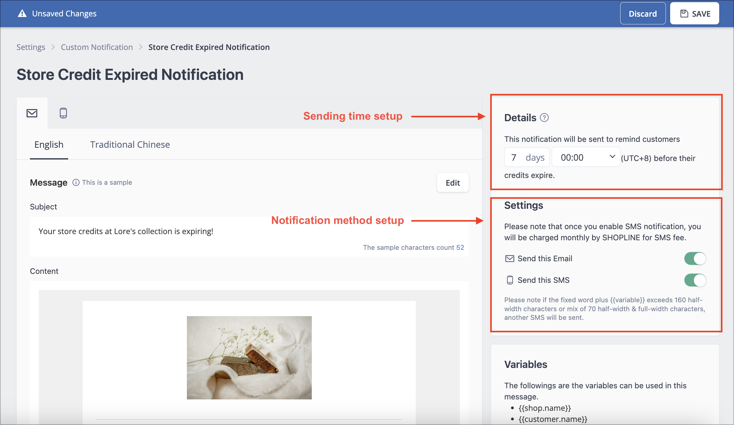 Store Credit Expired Notification – SHOPLINE Help Center