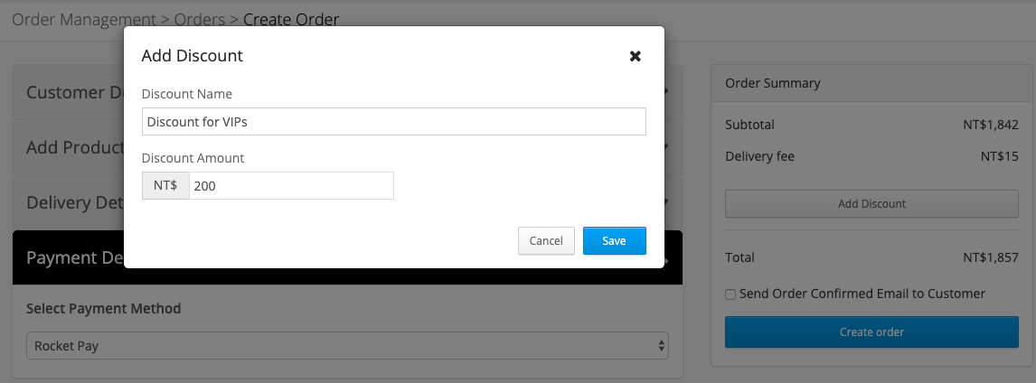 Create Order in Admin | Order Management – SHOPLINE Help Center
