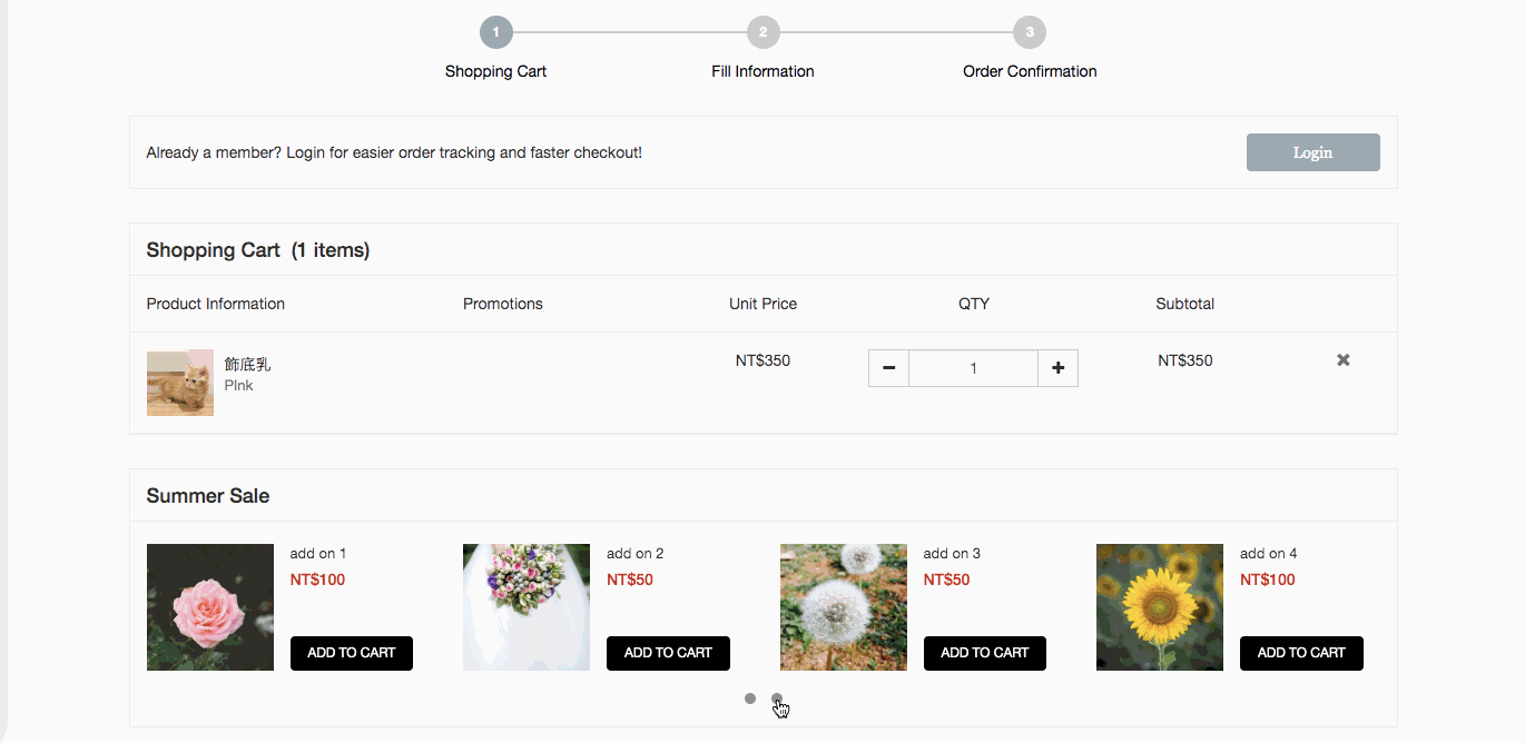 Shopping Cart Add-ons – SHOPLINE Help Center