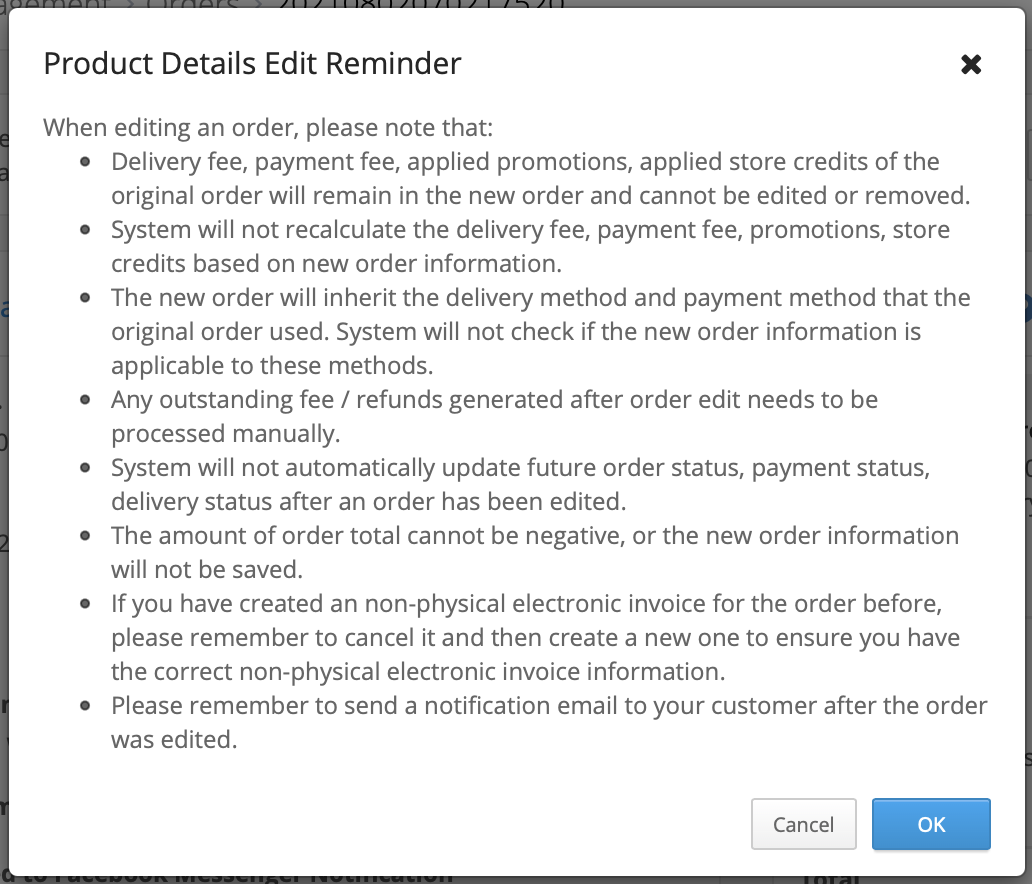 Edit Product Details of an Existing Order – SHOPLINE Help Center