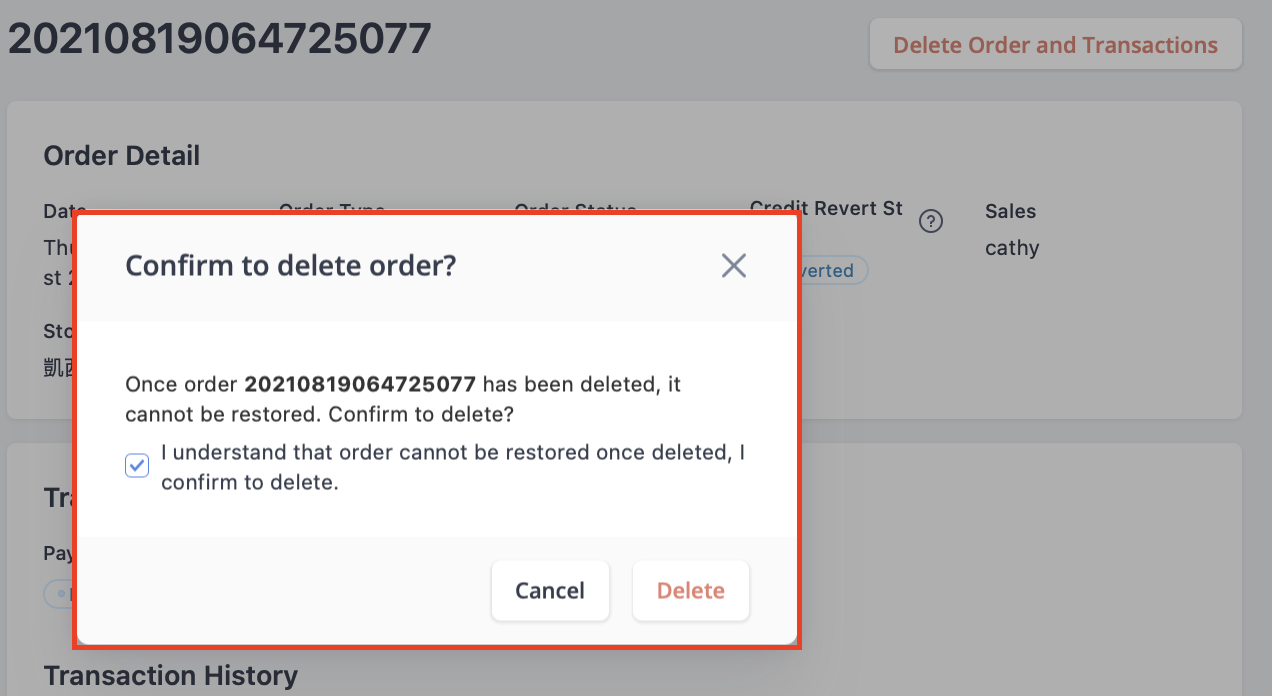 Cancel and Delete Orders | POS Admin – SHOPLINE Help Center