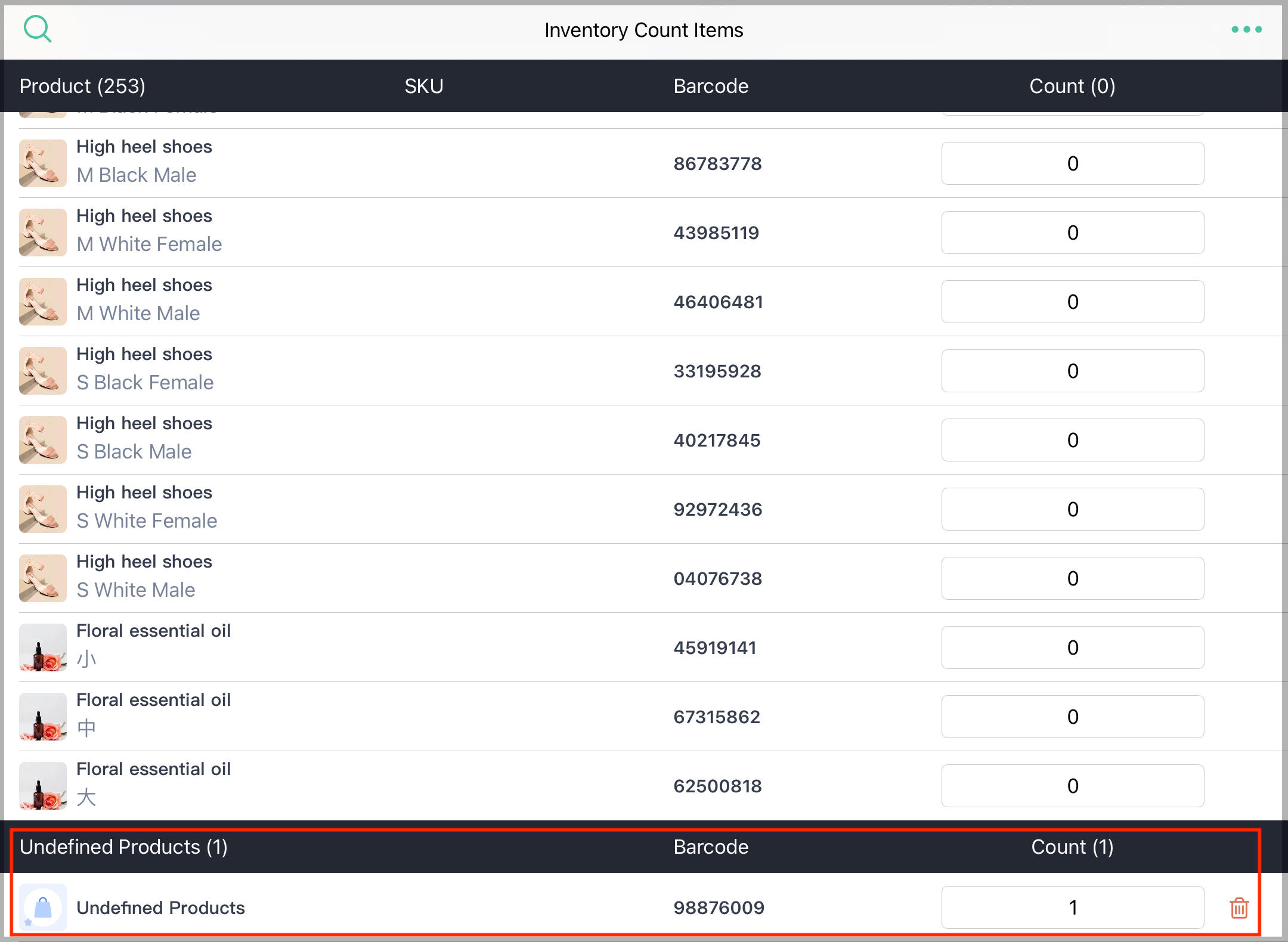 How to Operate Inventory Count | POS App – SHOPLINE Help Center
