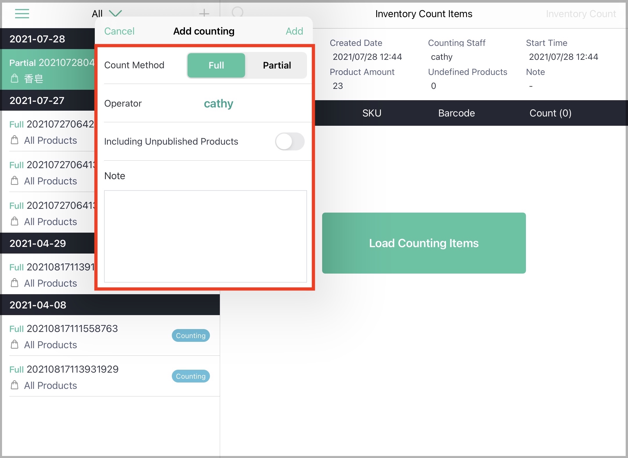 How to Operate Inventory Count | POS App – SHOPLINE Help Center