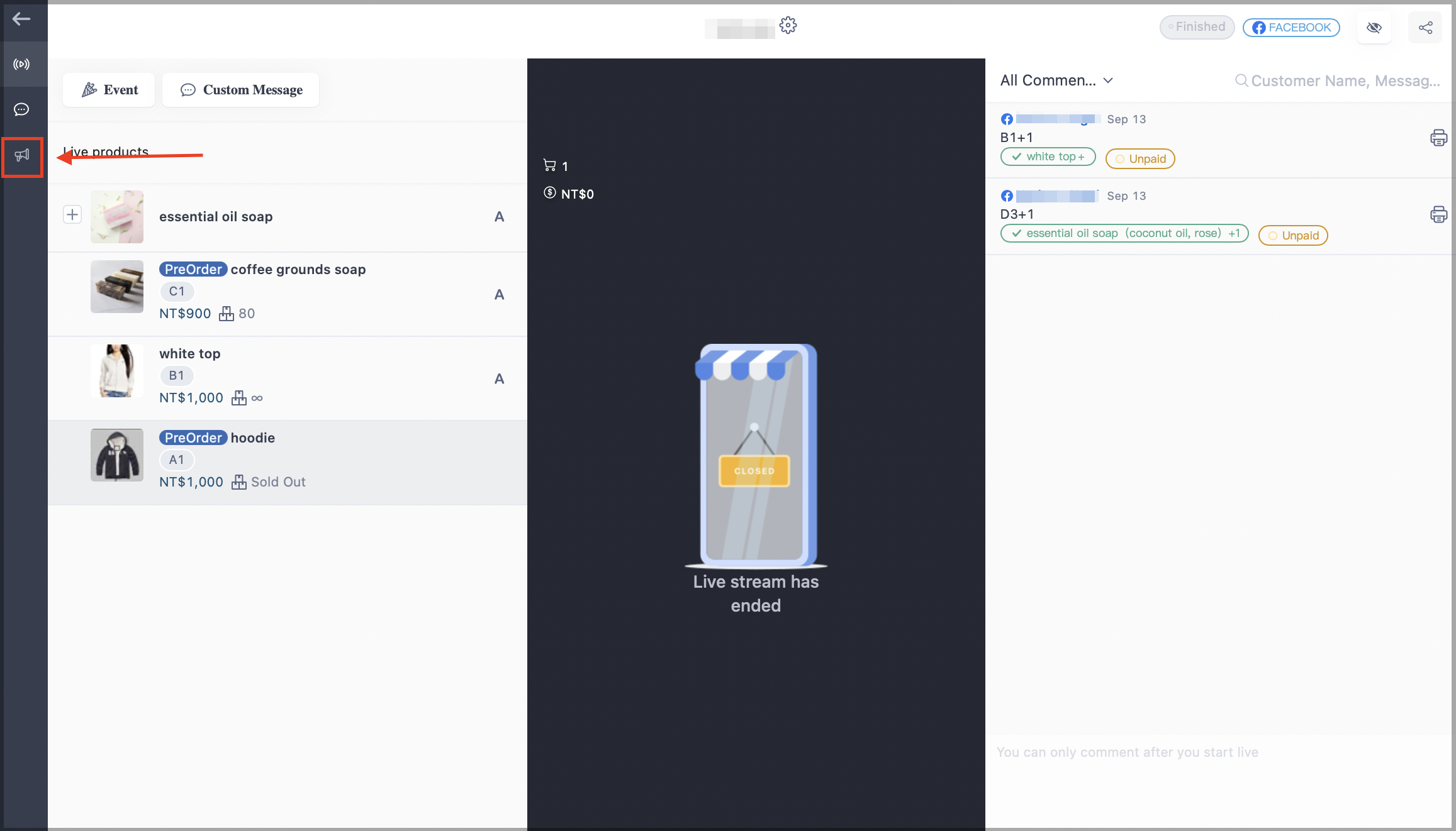 Facebook Live｜Broadcast – SHOPLINE Help Center