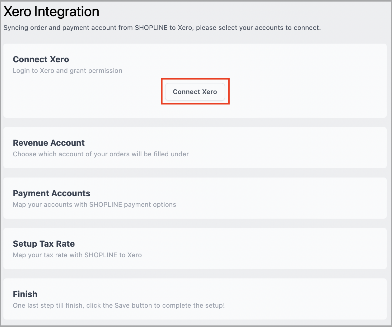 Xero Integration App – SHOPLINE Help Center