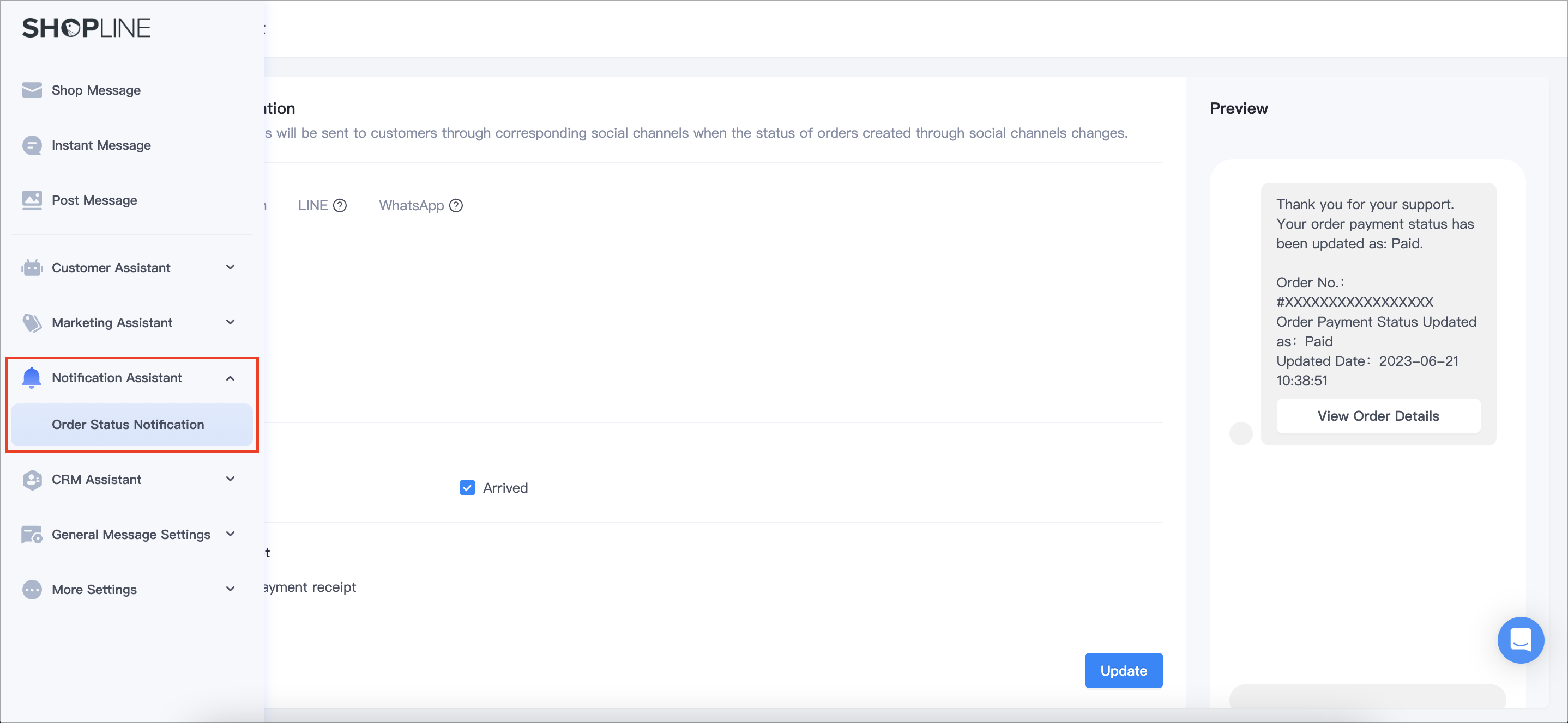 Message Center Interface Overview – SHOPLINE Help Center