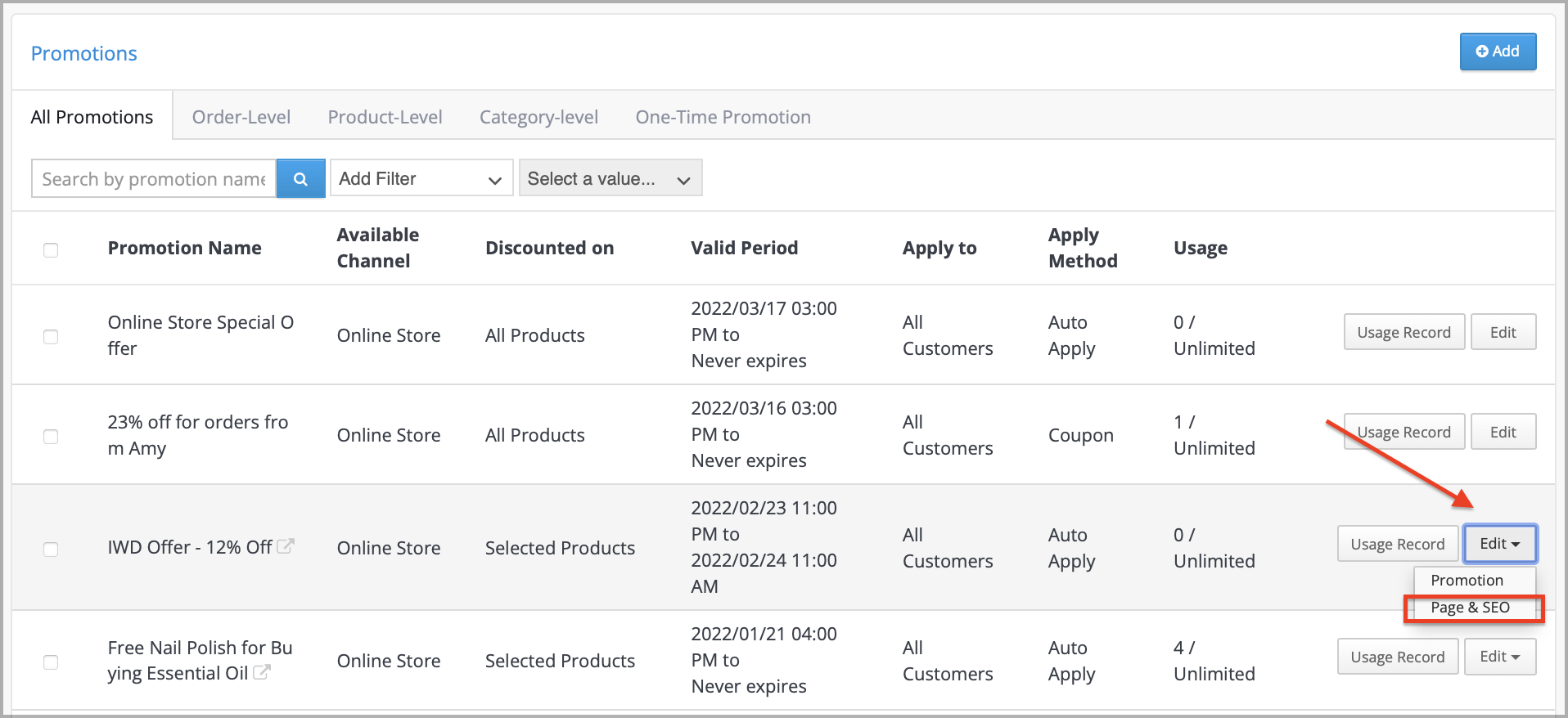 Promotion Page Settings – SHOPLINE Help Center
