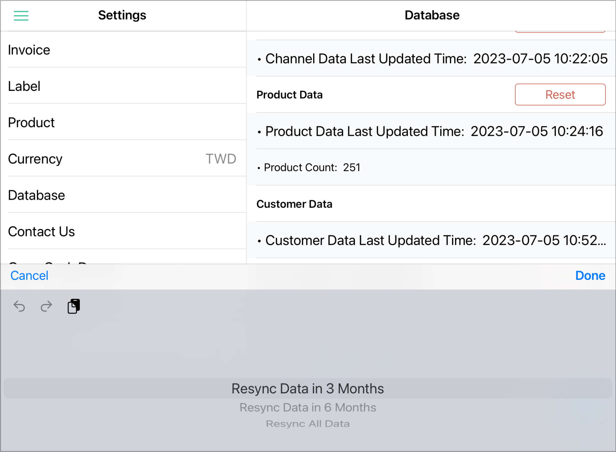 Database Reset and Optimize Data Storage｜POS App – SHOPLINE Help Center