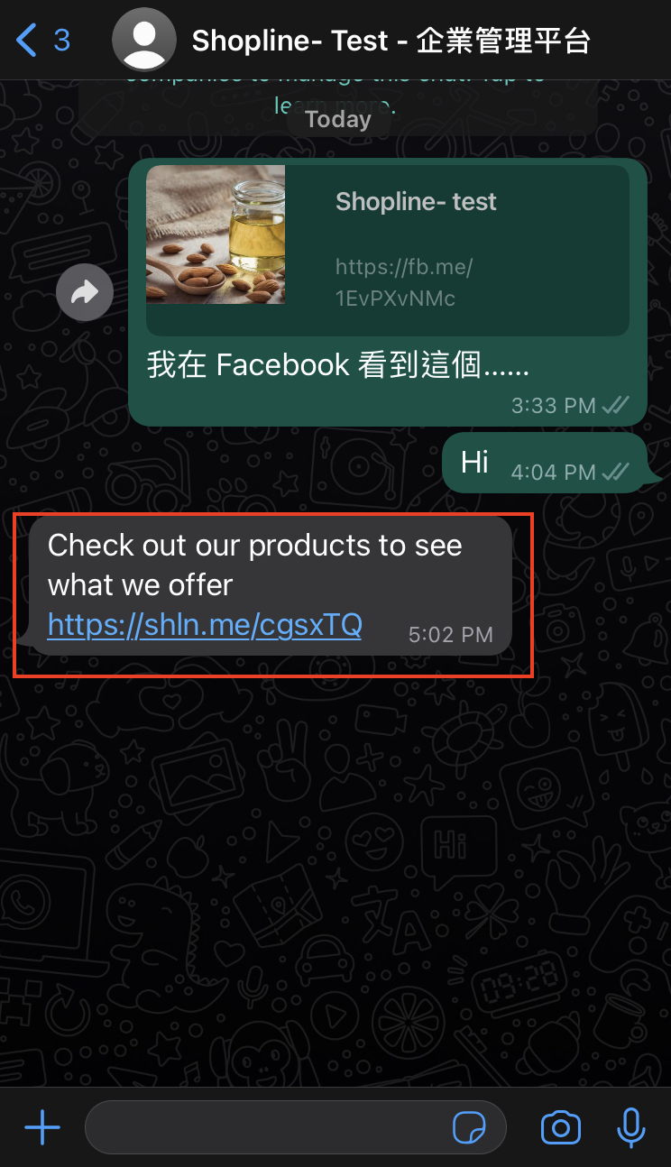 WhatsApp Order Form – SHOPLINE Help Center