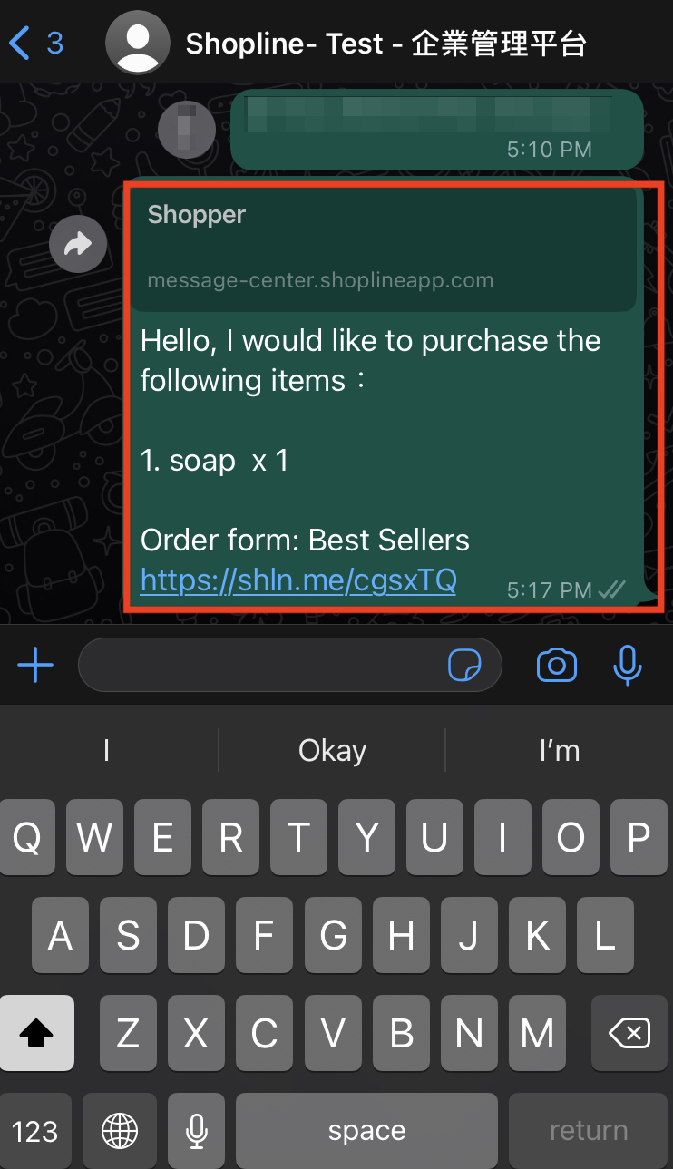 WhatsApp Order Form – SHOPLINE Help Center