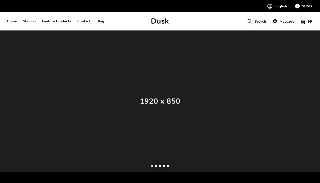 Theme Template Dusk User Guide – SHOPLINE Help Center